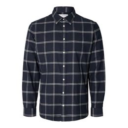 Selected Button Up Shirt 'Owen' male Blue size XL