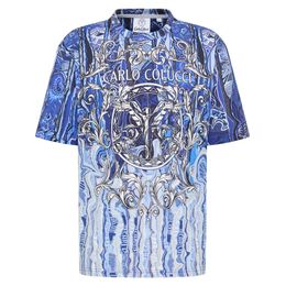 Carlo Colucci Shirt 'Osso' male Blue size L