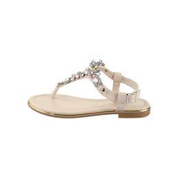 Buffalo Zehentrenner 'Kira' Damen Größe 37 creme / gold / rosa / silber
