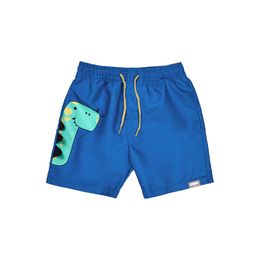 Sterntaler Badeshorts 'Dino' Jungen Größe 80 aqua / royalblau / gelb
