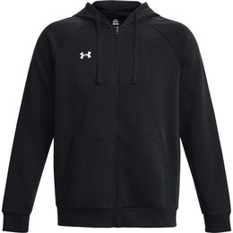 Under Armour Athletic Zip-Up Hoodie 'Rival' male Black size 4XL