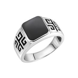 Firetti Ring Herren Größe 63 schwarz / silber