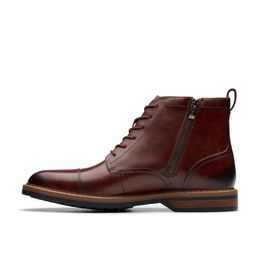 Clarks Lace-Up Boots 'Aldwin Cap' male Brown size 40