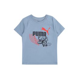 Puma T-Shirt 'LITTLE RUNNERS' Jungen Gr&ouml;&szlig;e 104 hellblau / rot / schwarz