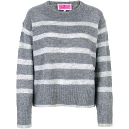 LIEBLINGSST&Uuml;CK LIEBLINGSST&Uuml;CK Pullover Damen Gr&ouml;&szlig;e XXXL grau / wei&szlig;