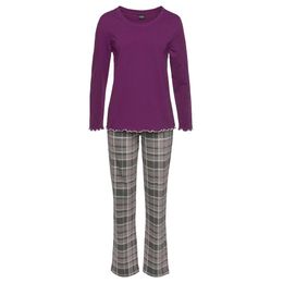 Lascana Pajama female Purple size 34