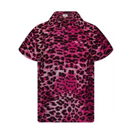 King Kameha Hemd 'Leopard' Jungen Gr&ouml;&szlig;e 146/164 pink