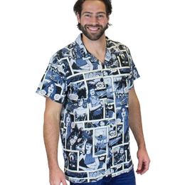 King Kameha Shirt 'Comic' male Black size S