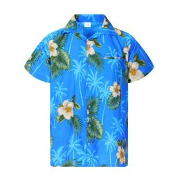 King Kameha Shirt 'Small Flower' male Blue size S