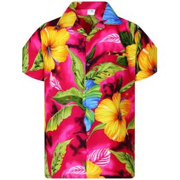 King Kameha Shirt 'Big Flower' male Pink size M