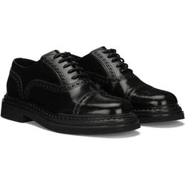 Dolce & Gabbana Heren Brushed Oxfords Zwart - Gr. 45 (EU) - in Schwarz