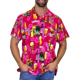 King Kameha Shirt 'Beerbottle' male Pink size 7XL