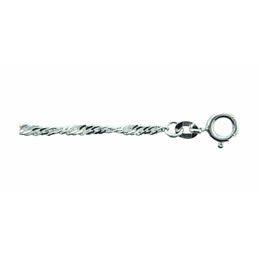Adelia&acute;s ADELIA ́S Damen Silberarmband "Damen 925 Silber Singapur Armband 18,5 cm &Oslash; 2,4 mm", 18,5, Silber 925 (Sterlingsilber), silber, Silber 925