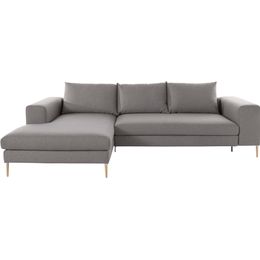 Polsterecke OTTO products, B:277cm H:83cm T:170cm, grau, Struktur fein: aus recycleten PET-Flaschen (100% PES), Sofas, "Finnja, softer, legerer