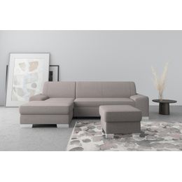Ecksofa DOMO collection, B:271cm H:85cm T:160cm, braun, Wohnzimmer, Sofas, "Anzio L-Form, whlw. Bettfunktion, Federkern, hochwertig, Breite 271 cm",