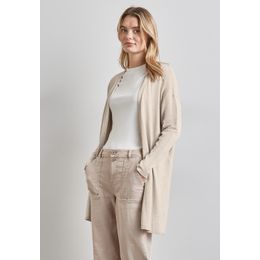 Street One Damen Strickjacke, beige, Gr. 34, unifarben, Stoff, 70% Viskose, 30% Nylon, Strickjacken, aus softer Viskose