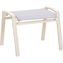Fußhocker Best, B:59cm H:45cm T:51cm, beige, Garten, Hocker, "Cavalese", Leicht zu Transportieren