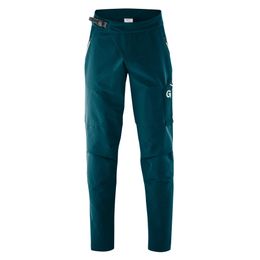 Gonso Herren Radhose "PISCADU", blau, Gr. S, 93% Polyamid, 7% Elastan, Hosen, Herren Bike-Hose, lange MTB Fahrradhose, Bund regulierbar, mit Taschen