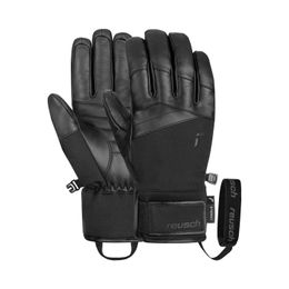 Reusch Damen Skihandschuhe "Snow Pro Down R-TEX XT", schwarz, Gr. 8, mehrfarbig, 60% Polyester, 40% Rindsleder, Handschuhe, höchste Wärmestufe,