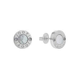JOOP! JOOP Damen Paar Ohrstecker "2039777", 10mm, Edelstahl, silber, Edelstahl, Ohrringe, mit Zirkonia (synth.)
