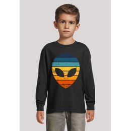 F4NT4STIC Jungen T-Shirt "Alien Sonnenuntergang Retro", schwarz, Gr. 110, Obermaterial: 100% Baumwolle, Shirts, Premium Qualit&auml;t