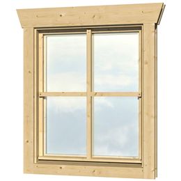 Skan Holz Fenster SKANHOLZ, B:57,5cm H:70,5cm, beige, Glas, Massivholz, Fenster, "Einzelfenster", Anschlag links