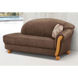 Ottomane Home Affaire, B:181cm H:83cm T:79cm, braun, Chenille (70% Polyacryl, 30% Polyester);Chenille (70% Polyacryl, 30% Polyester) auf Korpus und