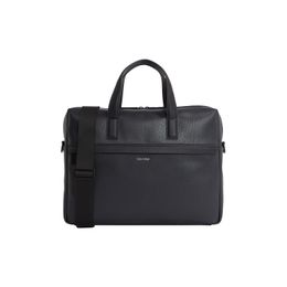 Calvin Klein Herren Laptoptasche "CK MUST LAPTOP BAG", schwarz, Lederimitat, Polyester, Taschen, Arbeitstasche, Notebooktasche, Aktentasche mit
