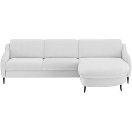 Sit & More Ecksofa SIT & MORE, B:296cm H:90cm T:189cm, silber, 100% Polyester, Wohnzimmer, Sofas, "Soul L-Form", wahlweise mit Bettfunktion