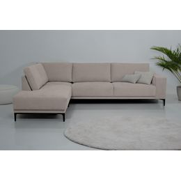 Ecksofa OTTO HOME, B:289cm H:85cm T:210cm, beige, 90% PES, 10% NY, Wohnzimmer, Sofas, "Xander, L-Form", Breite 289 cm, Webstoff, Soft-Touch Chenille,