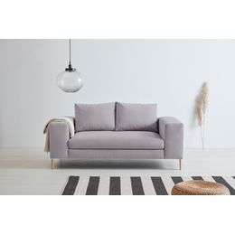 2-Sitzer OTTO products, B:187cm H:83cm T:103cm, silber, Luxus-Microfaser: aus recycleten Textilien (100% PES), Sofas, "Finnja, softer, legerer
