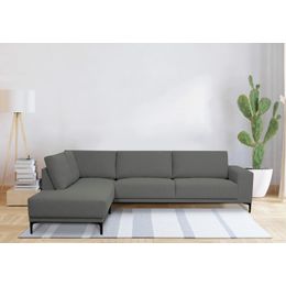 Ecksofa OTTO HOME, B:289cm H:85cm T:210cm, grau, 68% polypropylene, 32% polyester, Wohnzimmer, Sofas, "Xander, L-Form", Breite 289 cm, Webstoff,