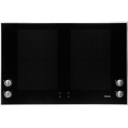 Miele Flex-Induktions-Kochfeld "KM 7174 FR", B:80,6cm H:7,1cm T:52,6cm, schwarz, Kochfelder, Mit 4 Kochzonen inkl. 2 leistungsstarken