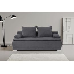 Schlafsofa WERK2, B:206cm H:88cm T:91cm, grau, 95% Polyester, 5% Nylon, Kinderzimmer, Sofas, "Biggi komfortabel & elegant, Schlaffunktion,