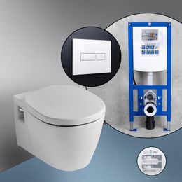 Ideal Standard Connect Komplett-SET Wand-WC mit neeos Vorwandelement,, E823201+16601WH#SET,