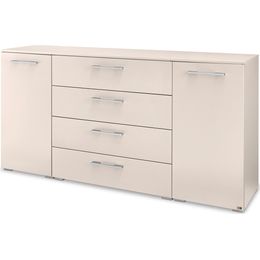 Kombikommode, B:160cm H:81cm T:42cm, beige, SET ONE BY Musterring, Holzwerkstoff, Schlafzimmer, Sideboards, "Henderson", mit 2 Türen und 4 Schubladen