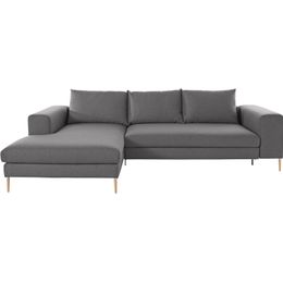 Polsterecke OTTO products, B:297cm H:83cm T:170cm, grau, Struktur fein: aus recycleten PET-Flaschen (100% PES), Sofas, "Finnja, softer, legerer