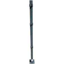 Peddy Shield Zaunpfosten, 1 Stk., 110cm, grau, Zaunpfosten, 110 cm Höhe, für Ein- und Doppelstabmatten
