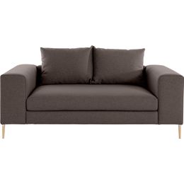 2-Sitzer OTTO products, B:187cm H:83cm T:103cm, braun, Struktur fein: aus recycleten PET-Flaschen (100% PES), Sofas, "Finnja, softer, legerer