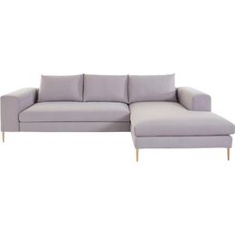 Polsterecke OTTO products, B:277cm H:83cm T:170cm, silber, Luxus-Microfaser: aus recycleten Textilien (100% PES), Sofas, "Finnja, softer, legerer