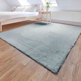 Fellteppich ANDIAMO, B:80cm H:20mm L:150cm, grau, Kunstfaser, Teppiche, "Lamm Fellimitat", Kunstfell, sehr weicher Flor, waschbar