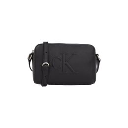 Damen Messenger Bag "SCULPTED EW CAMERA BAG20", Calvin Klein Jeans, schwarz, Lederimitat, unifarben, Taschen, kleine Umhängetasche, Schultertasche