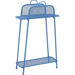 Regal Garden Pleasure, B:65,5cm H:105,5cm T:27cm, blau, Metall, Balkon, Regale, "Shelfo", Metall, 65,5x27x105,5 cm, blau