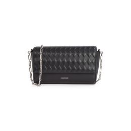 Calvin Klein Damen Schultertasche "MINI QUILT CHAIN MINI CROSSBODY", schwarz, Lederimitat, Polyester, Taschen, Abendtasche, Clutch,