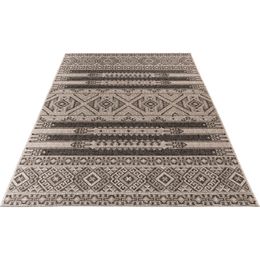 Teppich Obsession, B:120cm H:0,5mm L:170cm, grau, Polypropylen (PP), Wohnzimmer, Teppiche, "My Nordic 876", Flachgewebe, Ethno Muster, In- und