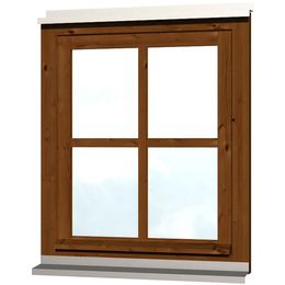 Skan Holz Fenster SKANHOLZ, B:69cm H:82cm, braun, Glas, Massivholz, Fenster, "Einzelfenster", f&uuml;r Carports, 69,1 x 82,1 cm