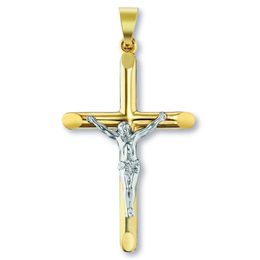 ONE ELEMENT Damen Kettenanh&auml;nger "Kreuz Anh&auml;nger aus 333 Gelbgold Kreuz Anh&auml;nger aus 333 Gelbgold", Damen, Gelbgold 333 Gold, gold, Gelbgold 333,