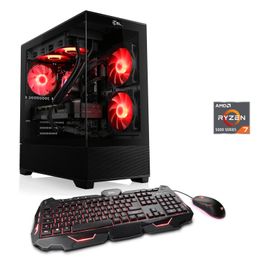 CSL Gaming-PC "AeroVision V24307", Microsoft Windows 11 Home (64 Bit), 64 GB RAM 2.000 GB SSD, schwarz, Desktop-PCs