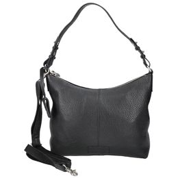 Burkely Damen Henkeltasche "Burkely Taschen Glattleder", schwarz, Glattleder, Taschen
