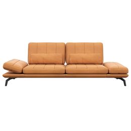 3-Sitzer FLEXLUX, B:252cm H:90cm T:145cm, braun, Sofas, "Tropea Funktionssofa, Designsofa, Relaxfunktion, TV-Couch", mit Armteilverstellung sowie